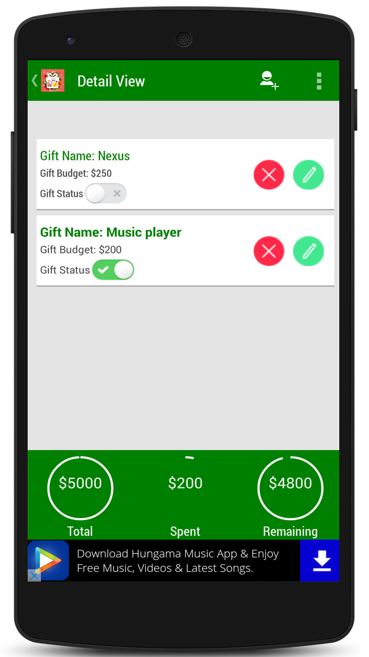 Christmas Gift List