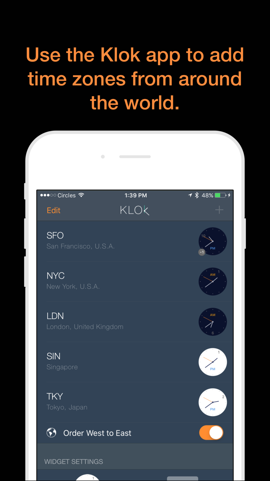 Klok Time Zone Converter