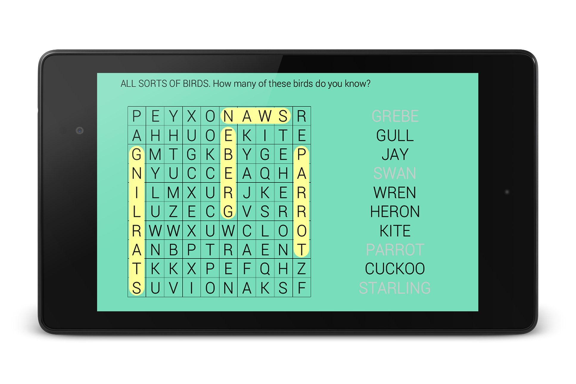 Word Search For Kids