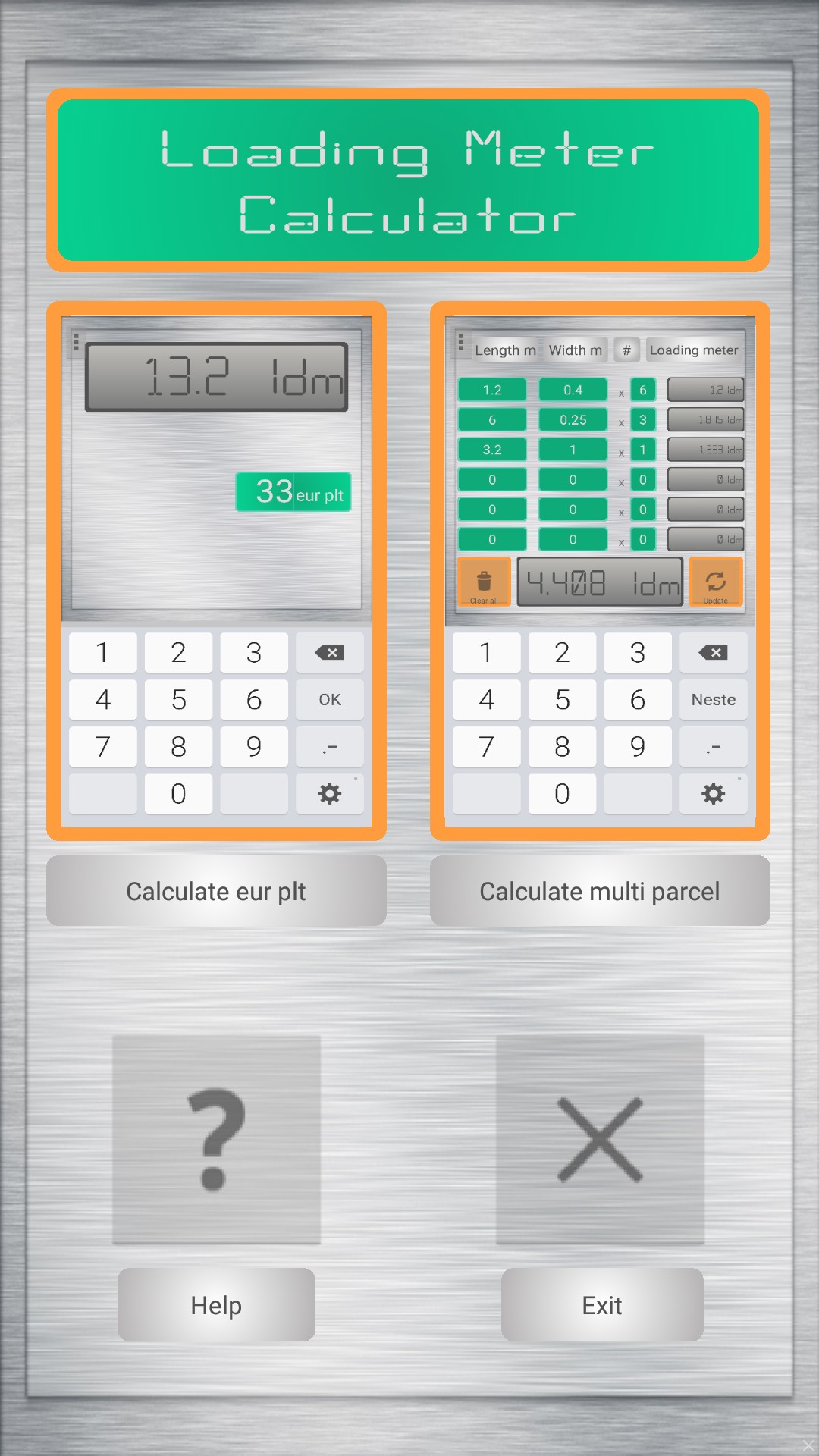 Loading Meter Calculator Loading Meter Calculator
