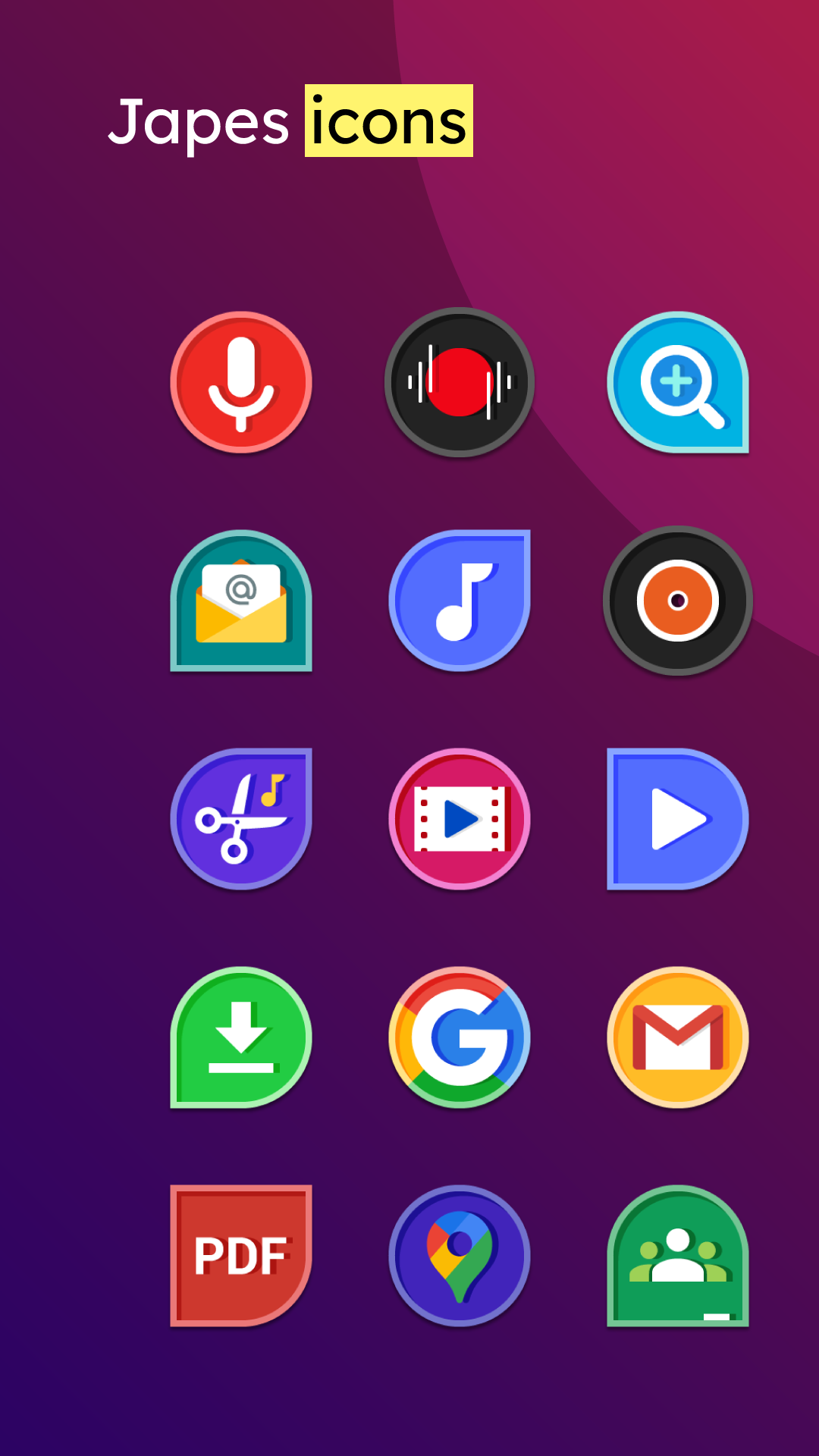 Japes - HD icon pack